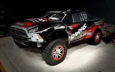 Traxxas Slash 4x4 VXL Mike Jenkins Edition Super Rare Dodge Ram Body ...